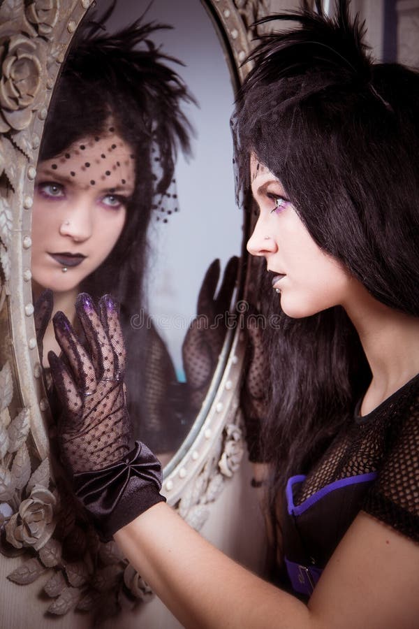 Goth girl stock photo. Image of decoration, glamour, haute - 52414426