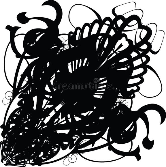 Goth swirl stock illustration. Illustration of antique - 1650997