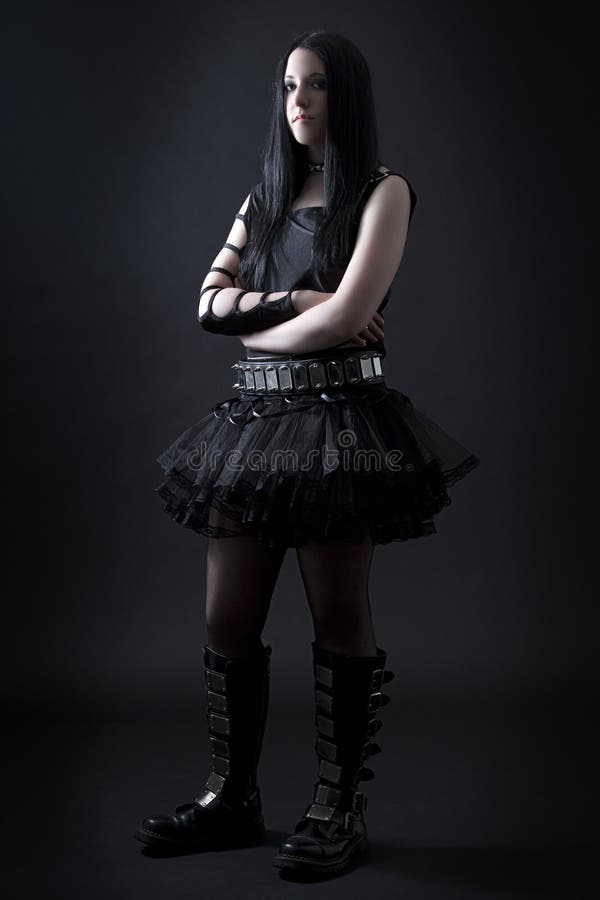 Goth in a tutu stock photo. Image of black, beauty, goth - 14543350