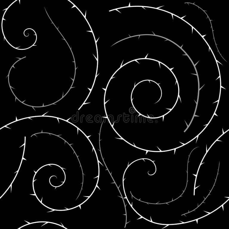 Goth vine background stock vector. Illustration of thorn - 9502984