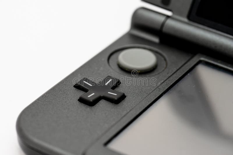 Controls and Screen of a Nintendo 3DS Handheld Gaming Console ...