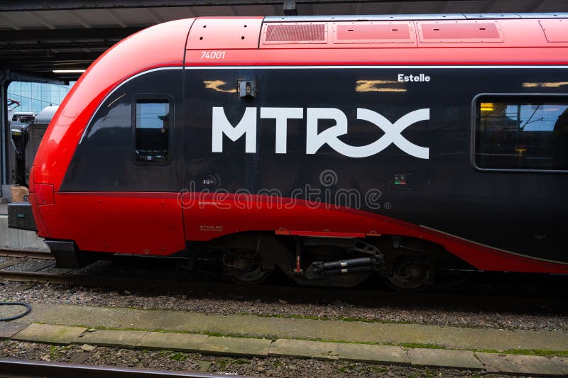 MTRX Train Set at a Station.. Editorial Image - Image of travel ...