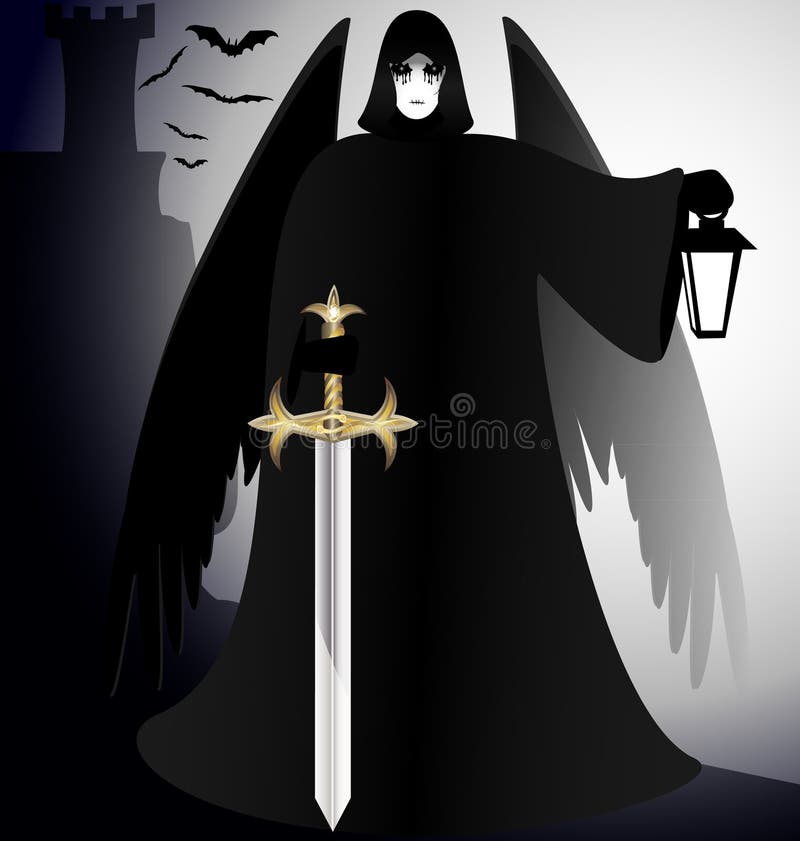 Gothic stock vector. Illustration of angel, cold, iron - 17940507