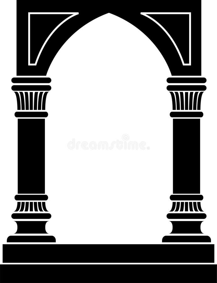 Greek Columns Architecture/eps Stock Vector - Illustration of historic ...