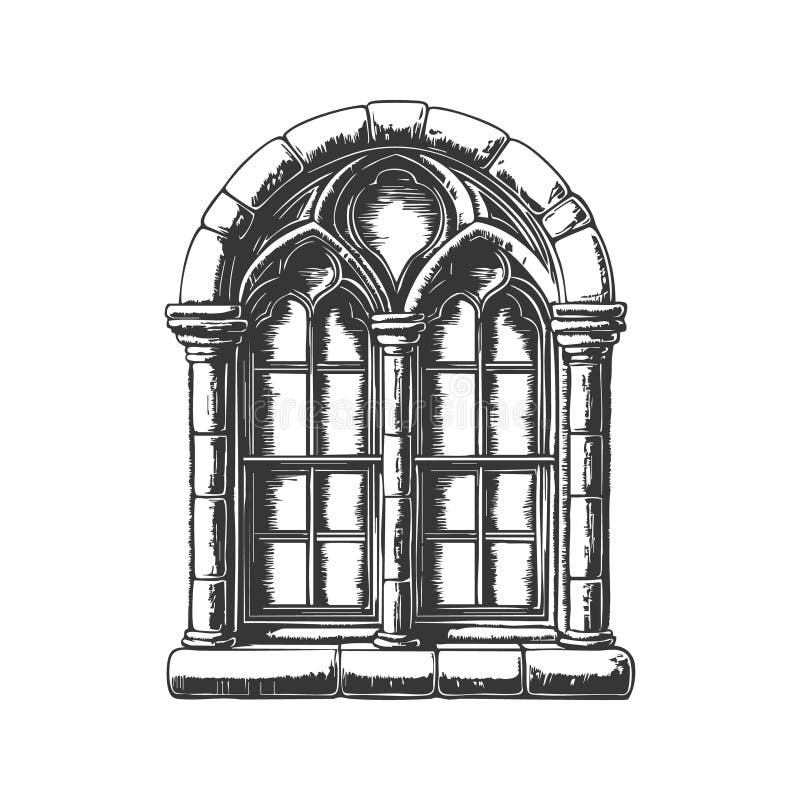 Arched Window Silhouette Stock Illustrations – 539 Arched Window ...