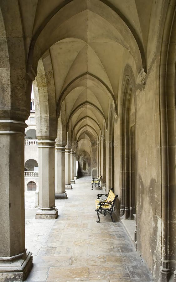 Gothic arches stock image. Image of tunnel, columns, gothic - 333349
