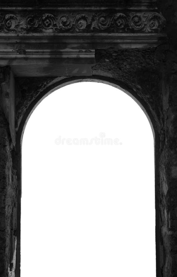 Gothic Arches on Blue Sky Background. Elements of Architecture, Ancient ...