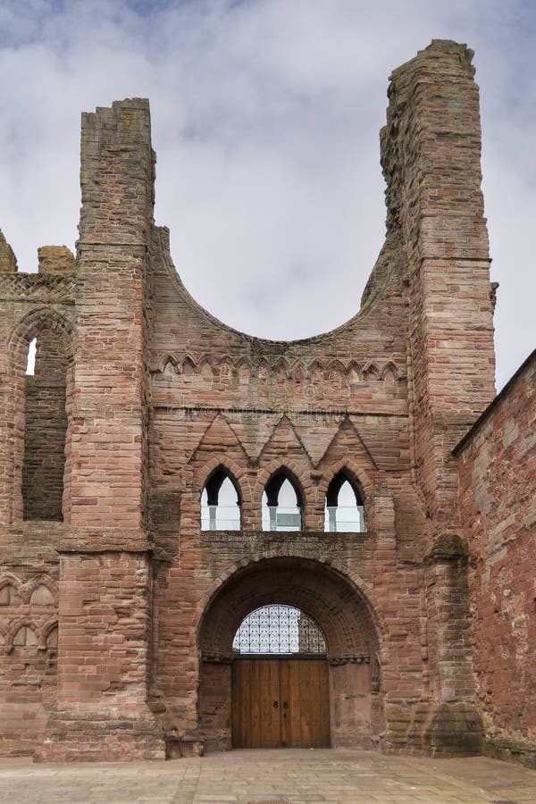 Scotland - Arbroath - Abbey Facade - Detailed View of Preserved Gothic ...