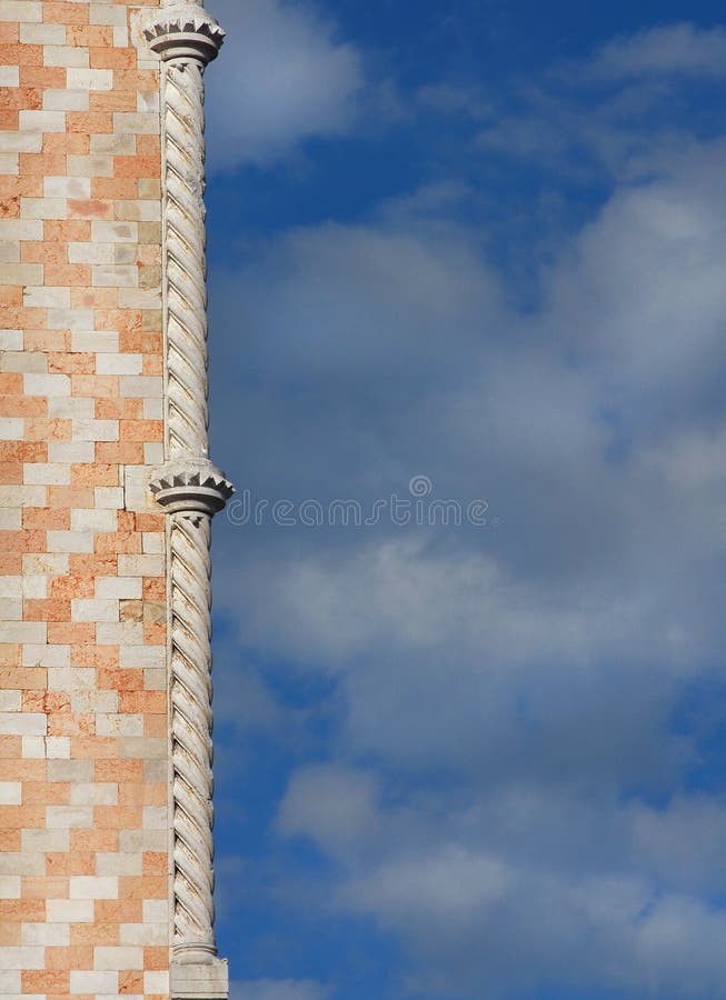 Gothic Archtiecture Background in Venice Stock Image - Image of corner ...