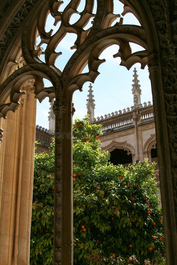 Toledo monastery stock photo. Image of trees, round - 153475176