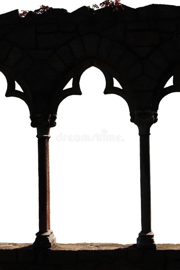 Gothic Archway in Shadows stock image. Image of door - 112795289
