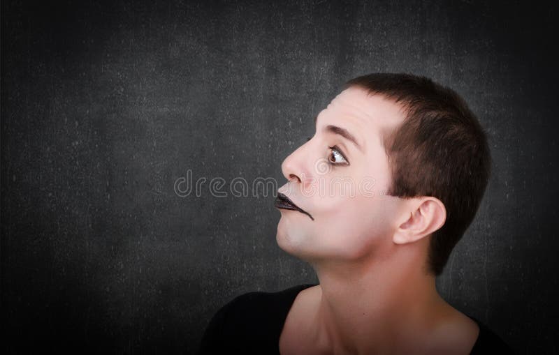 Gothic mime desperation stock photo. Image of gesture - 35603232