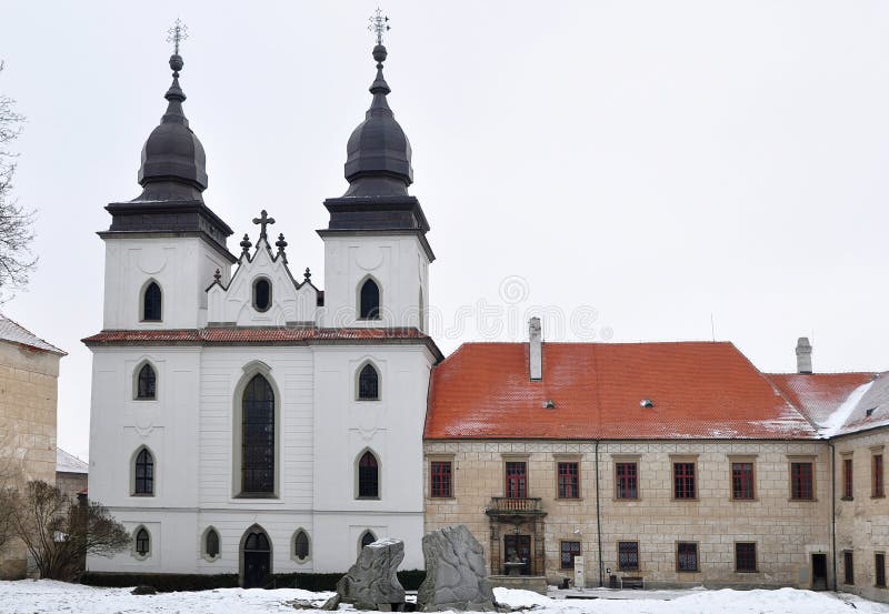 Gothic Basilica Saint Procopius in Trebic,UNESCO S Stock Photo - Image ...