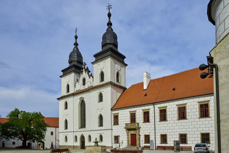 Gothic Basilica Saint Procopius in Trebic,UNESCO Site Stock Photo ...