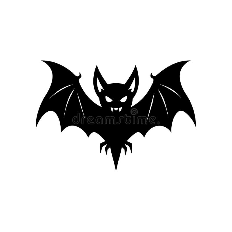 Gothic Bat Illustration for Halloween Party Decor Stock Vector ...