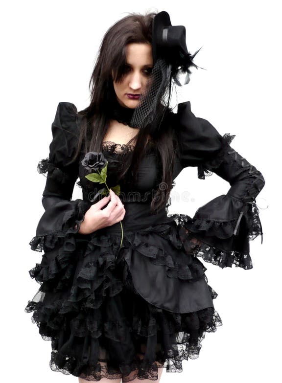 Gothic Beauty Heartbroken stock image. Image of crying - 5457561