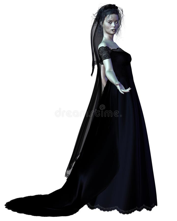 Gothic Bride, Beckoning stock illustration. Illustration of veil - 20515049