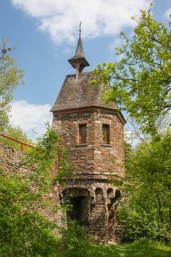Gothic Bridge Tower Near Pyrmont Castle Stock Photo - Image of ...