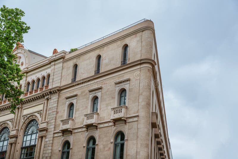 Gothic Building in Historic Centrum of Barcelona Stock Image - Image of ...