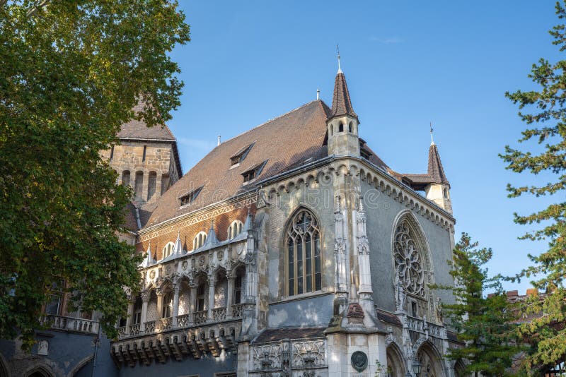 Gothic Building at Vajdahunyad Castle - Budapest, Hungary Stock Image ...
