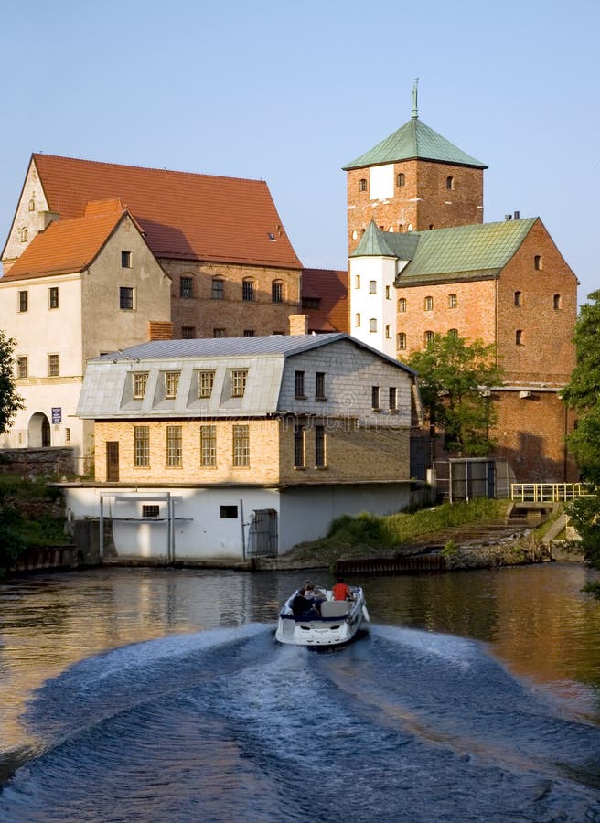 Gothic cathedral at night stock image. Image of poland - 1458837