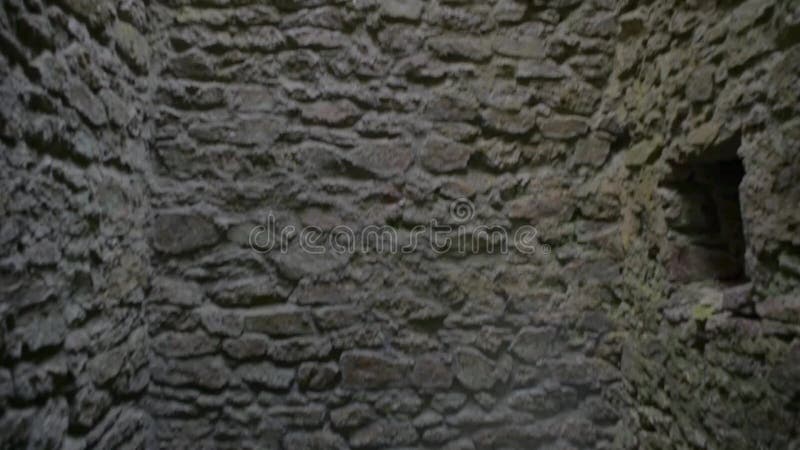 Gothic Castle Tower Dungeon Cell with Stone Walls Stock Footage - Video ...