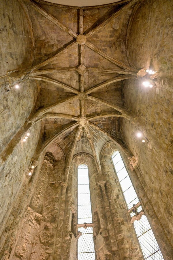 Gothic Cathedral Ceiling with Stonework Editorial Photo - Image of ...