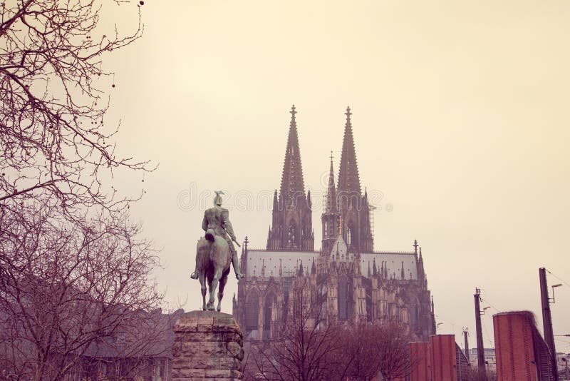 Gothic Cathedral in Cologne, Germany Stock Image - Image of pilgrimage ...