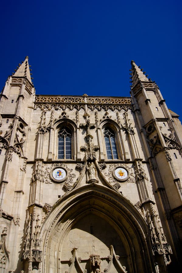 Gothic cathedral in France stock photo. Image of capital - 56799804