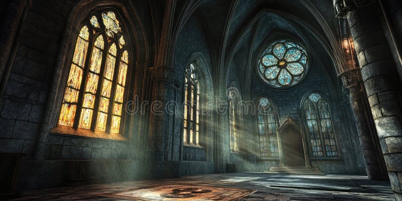 Gothic Cathedral with Impossibly High Spires for Religious Architecture ...