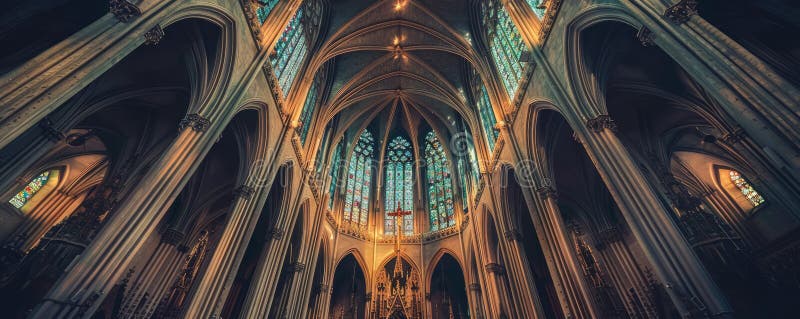A Gothic Cathedral with an Impressive Backdrop of Ancient Architecture ...