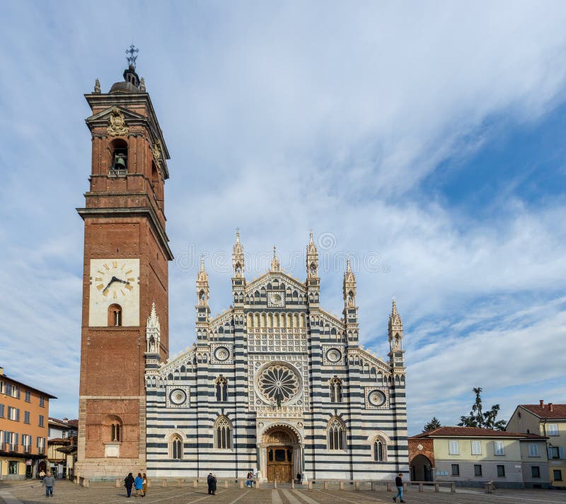 Gothic Cathedral of Monza, Italy Editorial Stock Image - Image of ...