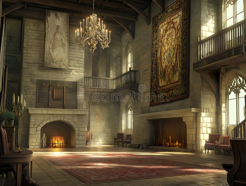 Styled Medieval Castle Interior Stock Illustrations – 10 Styled ...