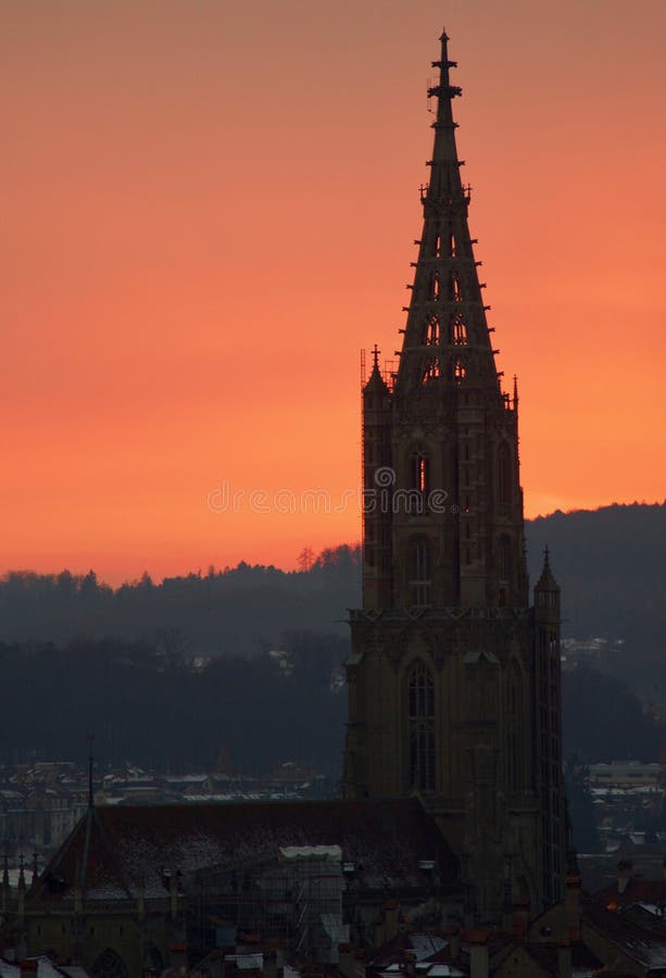 Gothic cathedral at sunset stock image. Image of europe - 172282825