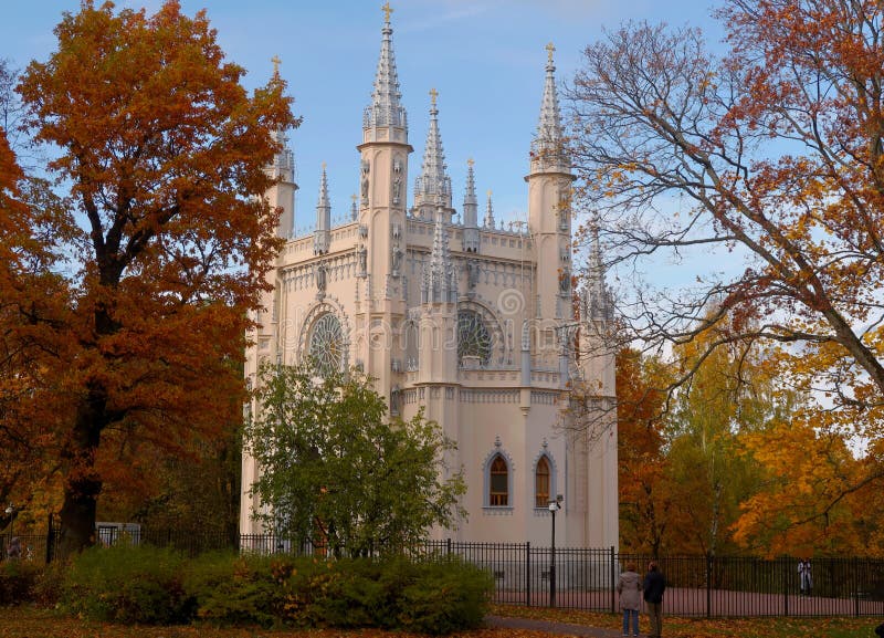 Gothic Chapel in Alexandria Park Stock Photo - Image of gothic, flower ...