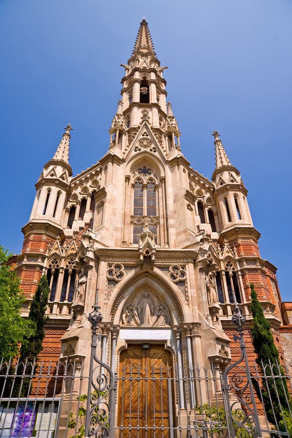 Gothic church 1 stock image. Image of column, decoration - 24324311
