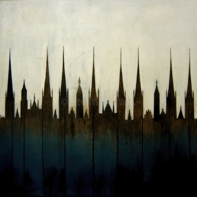 Gothic Skyscraper Stock Illustrations – 499 Gothic Skyscraper Stock ...