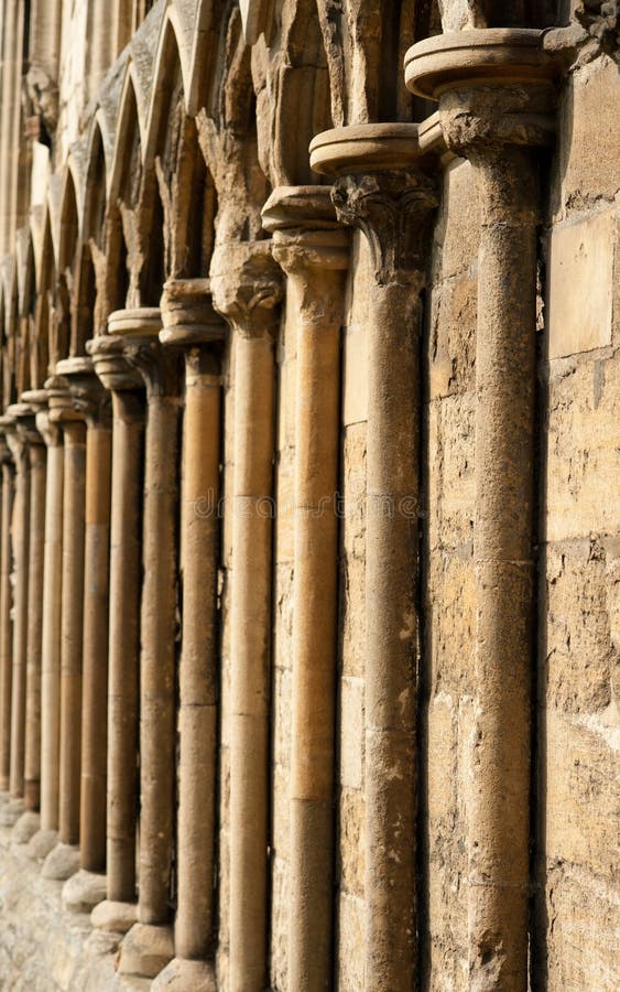 Gothic columns stock image. Image of architectural, granitic - 19015895