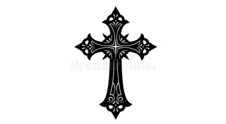 Gothic Cross Clipart. stock photo. Illustration of spiritual - 360533004