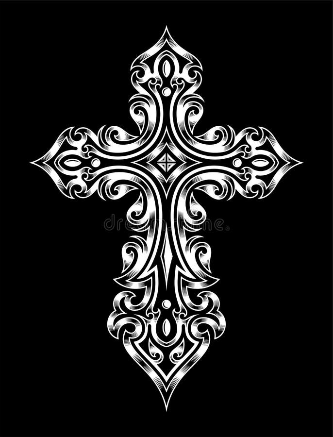 Gothic Cross Stock Illustrations – 8,549 Gothic Cross Stock ...