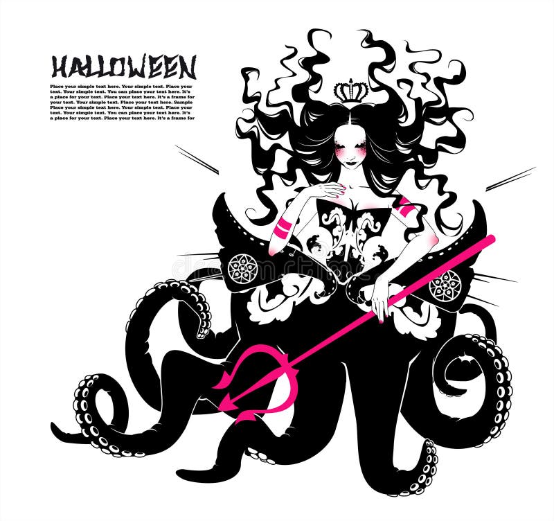 Gothic dark creature stock vector. Illustration of stylized - 16052631