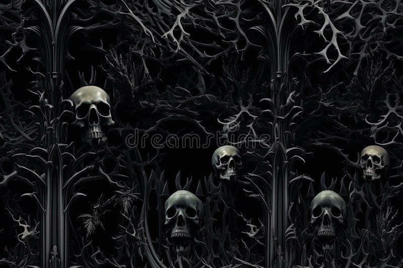 Gothic Dark Pattern with the Addition of Ominous and Surreal Mutations ...