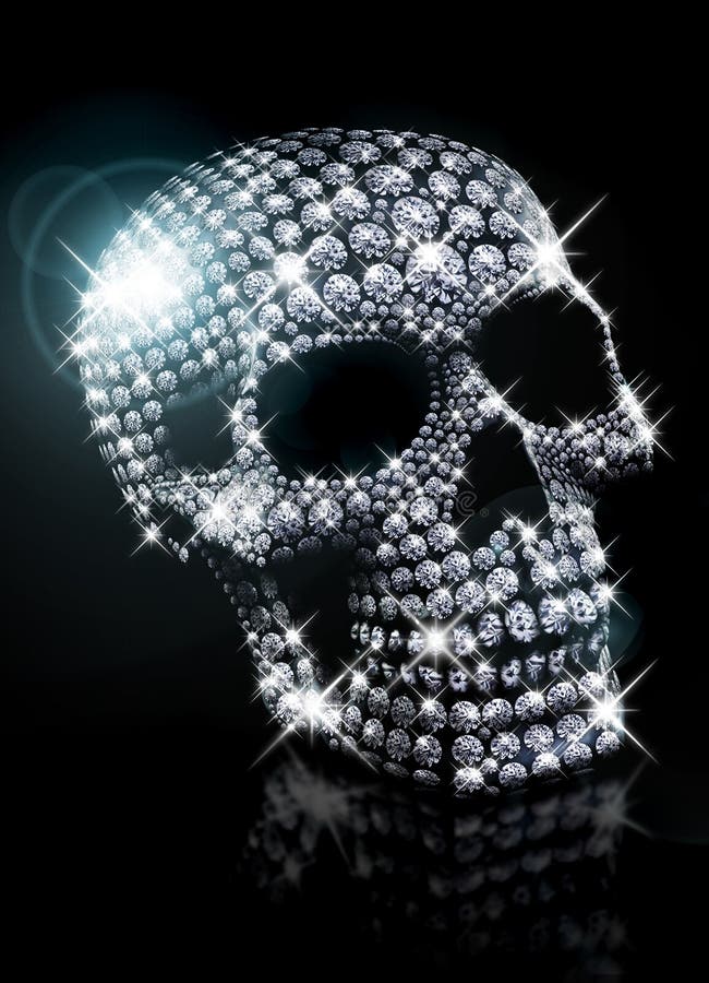 Gothic Skull With Candles And Books Stock Illustration - Illustration ...