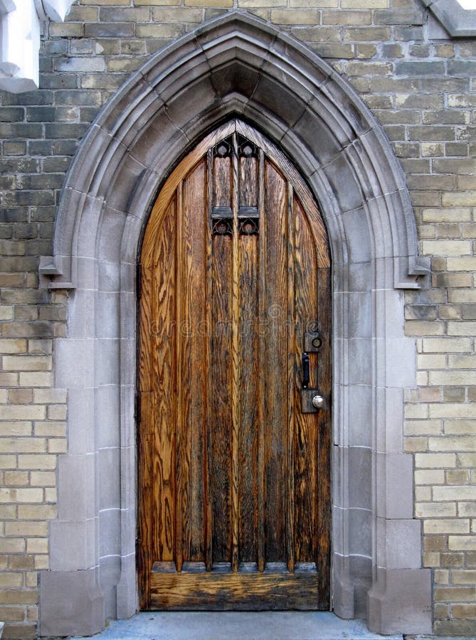 Gothic door stock image. Image of knock, security, cathedral - 12078653