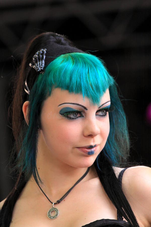 Beautiful gothic girl stock image. Image of culture, latex - 15744639
