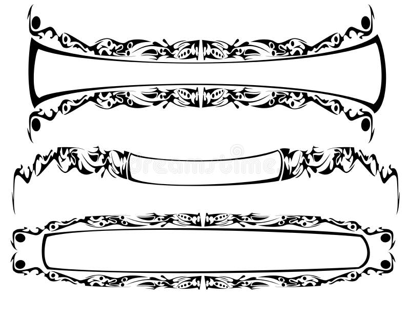 Set of gothic borders stock vector. Illustration of halloween - 21494204