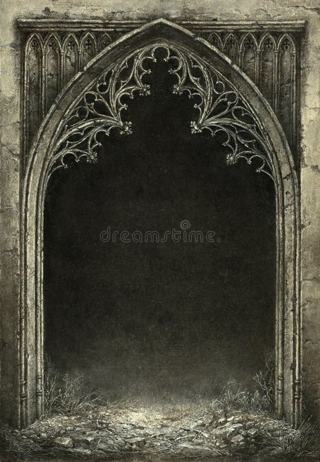 Gothic frame stock illustration. Illustration of ornate - 56364621