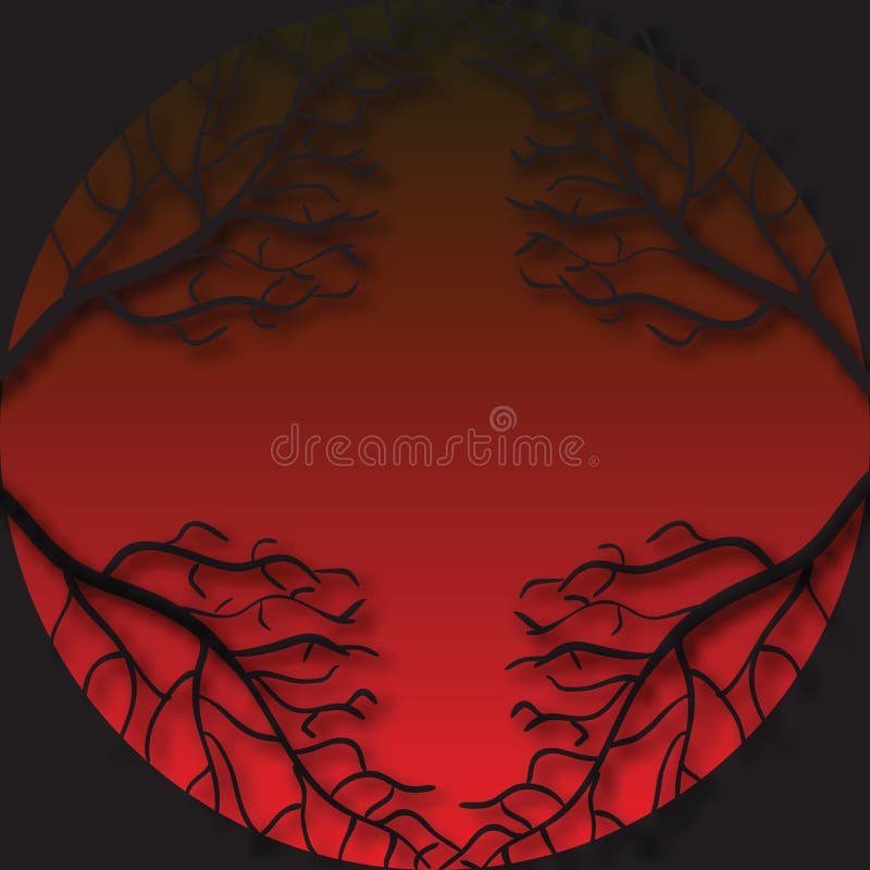 Gothic Frame with Tree Branches Stock Vector - Illustration of concept ...
