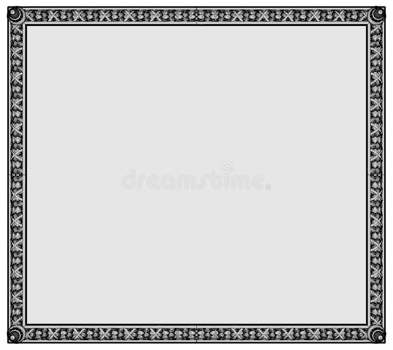 Gothic Frame Vector. Illustration Isolated on White Background Stock ...