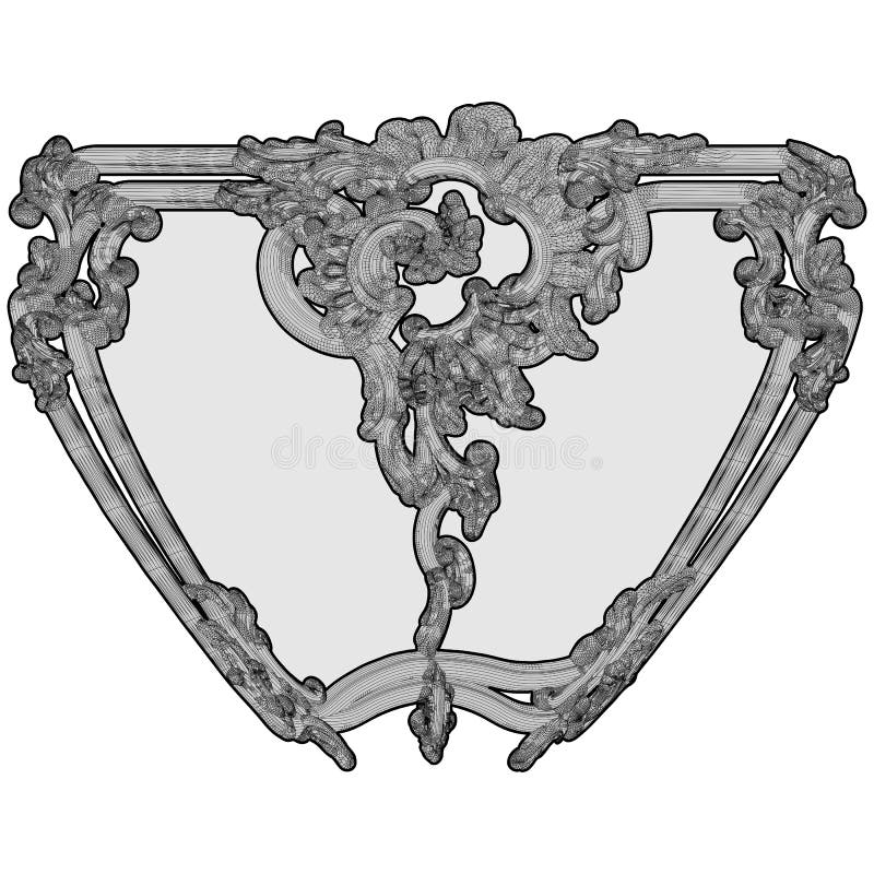 Gothic Frame Vector. Illustration Isolated on White Background Stock ...